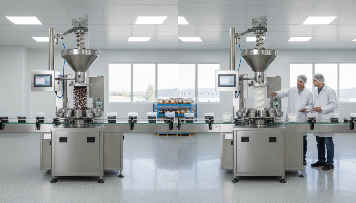 Volumetric Cup vs Auger Filler Precision Battle