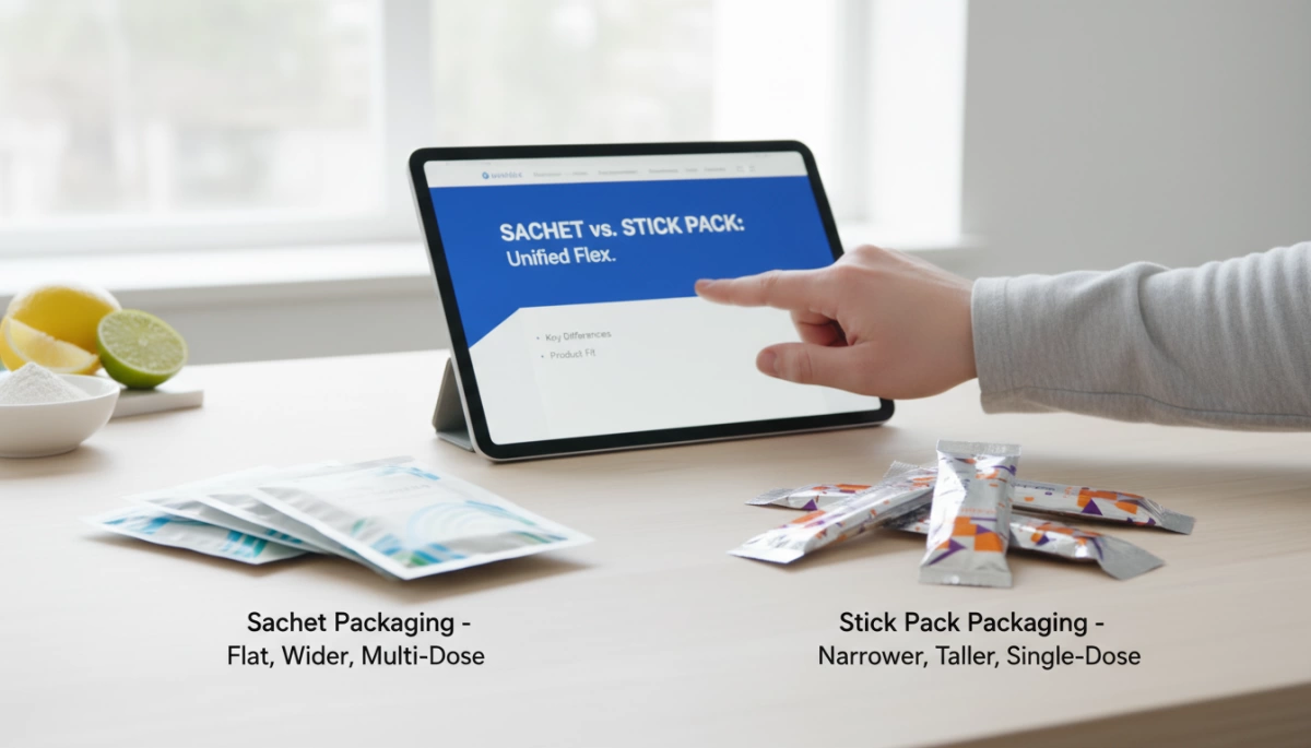 Sachet vs Stick Pack -pakkauksen keskeiset erot ja kuinka valita